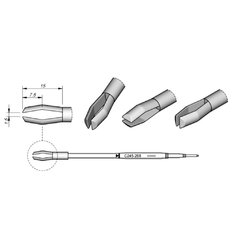 China JBC soldering tips C245268, welding bit C245-268 copper solder tips for JBC T245 handpiece supplier