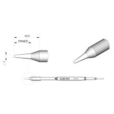 China JBC soldering tips C245041, welding bit C245-041 copper solder tips for JBC T245 handpiece supplier