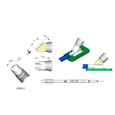 China JBC soldering tips C245763, welding bit C245-763 copper solder tips for JBC T245 handpiece supplier