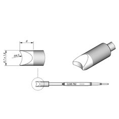 China JBC soldering tips C245762, welding bit C245-762 copper solder tips for JBC T245 handpiece supplier