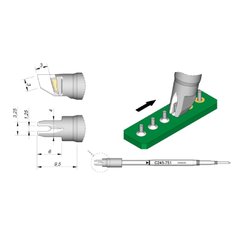 China JBC soldering tips C245751, welding bit C245-751 copper solder tips for JBC T245 handpiece supplier