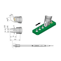 China JBC soldering tips C245651, welding bit C245-651 copper solder tips for JBC T245 handpiece supplier