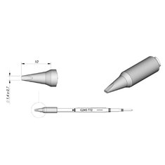 China JBC soldering tips C245772, welding bit C245-772 copper solder tips for JBC T245 handpiece supplier