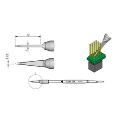 China JBC soldering tips C245764, welding bit C245-764 copper solder tips for JBC T245 handpiece supplier