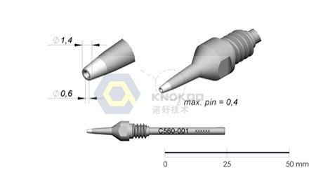 Spain JBC C560 desoldering tips nozzle for desoldering Iron DR560-A supplier