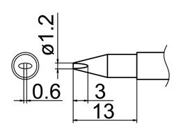 Hakko Soldering tips T12-DL12,Solder tips for Hakko soldering station FX951/FX952, FM2028/FM2027/FX9501 soldering iron supplier