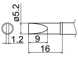 Hakko Soldering tips T12-DL52,Solder tips for Hakko soldering station FX951/FX952, FM2028/FM2027/FX9501 soldering iron supplier
