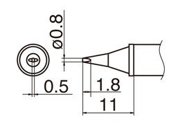 Hakko Soldering tips T12-WD08,Solder tips for Hakko soldering station FX951/FX952, FM2028/FM2027/FX9501 soldering iron supplier