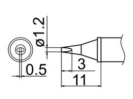 Hakko Soldering tips T12-WD12,Solder tips for Hakko soldering station FX951/FX952, FM2028/FM2027/FX9501 soldering iron supplier