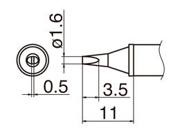 Hakko Soldering tips T12-WD16,Solder tips for Hakko soldering station  FX951/FX952, FM2028/FM2027/FX9501 soldering iron supplier