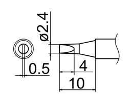 Hakko Soldering tips T12-WD24,Solder tips for Hakko soldering station  FX951/FX952, FM2028/FM2027/FX9501 soldering iron supplier
