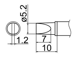 Hakko Soldering tips T12-WD52,Solder tips for Hakko soldering station FX951/FX952, FM2028/FM2027/FX9501 soldering iron supplier