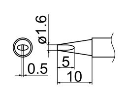 Hakko Soldering tips T12-D16Z, Solder tips for Hakko soldering station  FX951/FX952, soldering iron FM2028/FM2027/FX9501 supplier