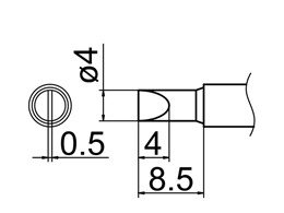 Hakko Soldering tips T12-D4,Solder tips for Hakko soldering station  FX951/FX952, FM2028/FM2027/FX9501 soldering iron supplier