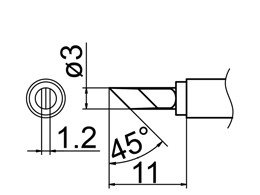Hakko Soldering tips T12-KU, Solder tips for Hakko soldering station FX-951/FX-952,  FM2028/FM2027/FX9501 soldering iron supplier