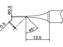 Solder tips HAKKO T18-C05 soldering iron tips for Hakko FX-888/FX-888D/FX-600 soldering station ,FX-8801 solder iron supplier