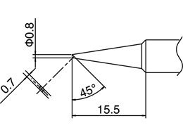 Solder tips HAKKO T18-C08 soldering iron tips for Hakko FX-888/FX-888D/FX-600 soldering station ,FX-8801 solder iron supplier