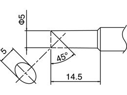 Solder tips HAKKO T18-C5 soldering iron tips for Hakko FX-888/FX-888D/FX-600 soldering station ,FX-8801 solder iron supplier