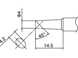 Solder tips HAKKO T18-CF4 soldering iron tips for Hakko FX-888/FX-888D/FX-600 soldering station ,FX-8801 solder iron supplier