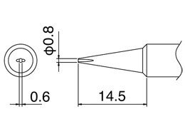 Solder tips HAKKO T18-D08 soldering iron tips for Hakko FX-888/FX-888D/FX-600 soldering station ,FX-8801 solder iron supplier