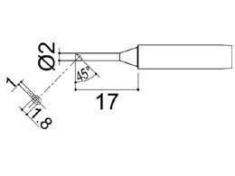 HAKKO 900M-T-2CM  soldering iron tips for Hakko 936/937/942/928/701/702B soldering station ,907/908/933 solder iron supplier