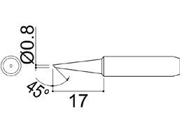 HAKKO 900M-T-0.8C  soldering iron tips for Hakko 936/937/942/928/701/702B soldering station ,907/908/933 solder iron supplier