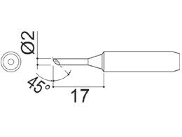 HAKKO 900M-T-2CF  soldering iron tips for Hakko 936/937/942/928/701/702B soldering station ,907/908/933 solder iron supplier