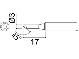 HAKKO 900M-T-3C  soldering iron tips for Hakko 936/937/942/928/701/702B soldering station ,907/908/933 solder iron supplier