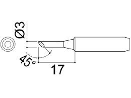 HAKKO 900M-T-3CF  soldering iron tips for Hakko 936/937/942/928/701/702B soldering station ,907/908/933 solder iron supplier