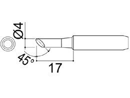 HAKKO 900M-T-4CF  soldering iron tips for Hakko 936/937/942/928/701/702B soldering station ,907/908/933 solder iron supplier