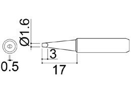 HAKKO 900M-T-1.6D  soldering iron tips for Hakko 936/937/942/928/701/702B soldering station ,907/908/933 solder iron supplier