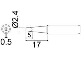 HAKKO 900M-T-2.4D  soldering iron tips for Hakko 936/937/942/928/701/702B soldering station ,907/908/933 solder iron supplier