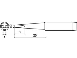 HAKKO 900M-T-2LD  soldering iron tips for Hakko 936/937/942/928/701/702B soldering station ,907/908/933 solder iron supplier