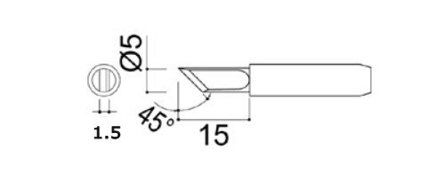 HAKKO 900M-T-1.5K  soldering iron tips for Hakko 936/937/942/928/701/702B soldering station ,907/908/933 solder iron supplier