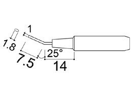HAKKO 900M-T-1.8H  soldering iron tips for Hakko 936/937/942/928/701/702B soldering station ,907/908/933 solder iron supplier