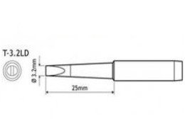 HAKKO 900M-T-3.2LD  soldering iron tips for Hakko 936/937/942/928/701/702B soldering station ,907/908/933 solder iron supplier