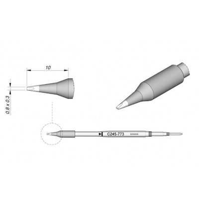 JBC soldering tips C245773, welding bit C245-773 copper solder tips for JBC T245 handpiece supplier