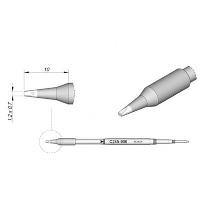 JBC soldering tips C245906, welding bit C245-906 copper solder tips for JBC T245 handpiece supplier