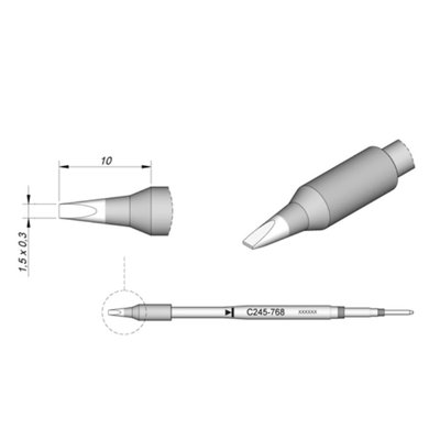 JBC soldering tips C245768, welding bit C245-768 copper solder tips for JBC T245 handpiece supplier