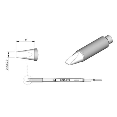 JBC soldering tips C245770, welding bit C245-770 copper solder tips for JBC T245 handpiece supplier
