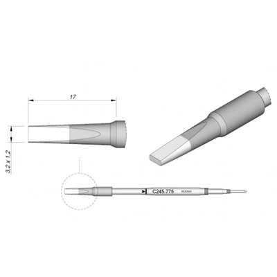 JBC soldering tips C245775, welding bit C245-775 copper solder tips for JBC T245 handpiece supplier