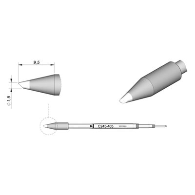 JBC soldering tips C245405, welding bit C245-405 copper solder tips for JBC T245 handpiece supplier