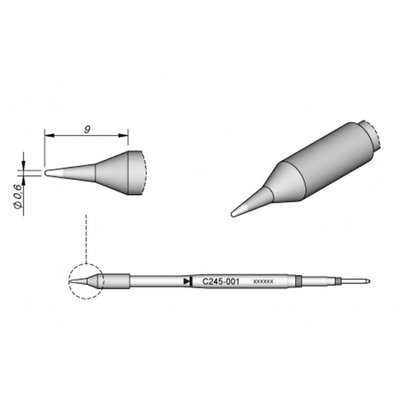 JBC soldering tips C245001, welding bit C245-001 copper solder tips for JBC T245 handpiece supplier