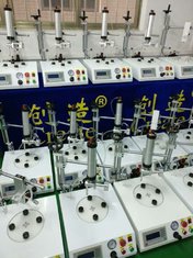 China Adhesive Glue Dispenser Robot For LED Bulb Cap Glue Dispensing Robot supplier