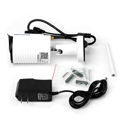 White 2.4GHZ 1.3 / 2.0 Wireless IP Camera For Office & Home Safty Surveillance