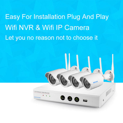Promotion 720P NVR Kit 12V / 3A Support  HDD For School / Shop