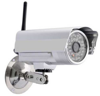 Grey Metal WIFI Wireless IP Camera Smart HD POE White ROHS
