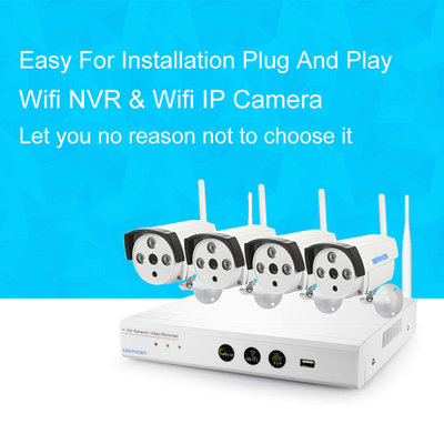 720P 1.3 Mp WIFI Camera H.264 Network Surveillance Dustproof