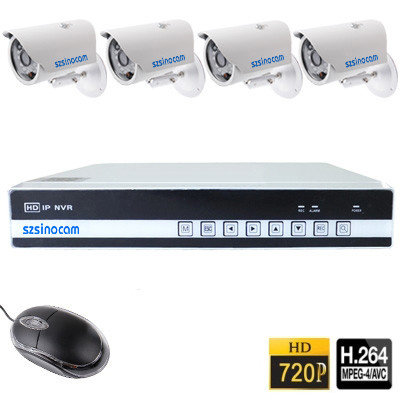 Economic NVR Kit 720P Waterproof Wireless Security System With ICR