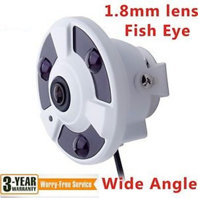 Fish Eye Wide Angle 120° 1.8mm Lens Highest Megapixel Camera HD 1920X1080 2MP